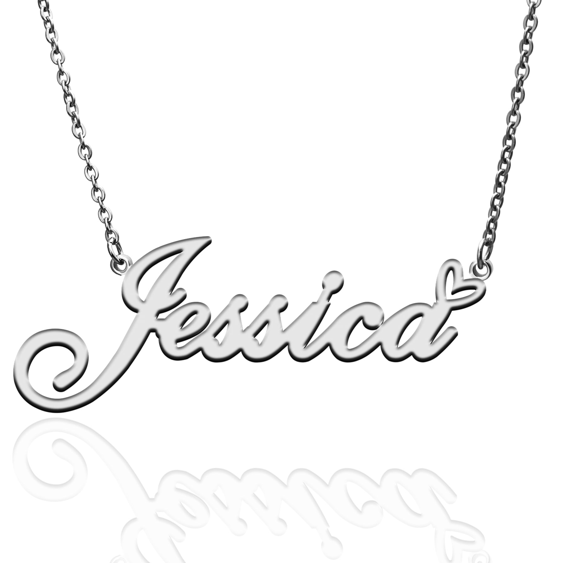 Jessica Custom Name Necklace Customized Personalized Plated Name ...