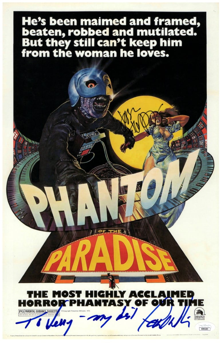 Jessica Harper Paul Williams Signed 11X17 Photo Phantom Paradise JSA KK94205 - Walmart.com