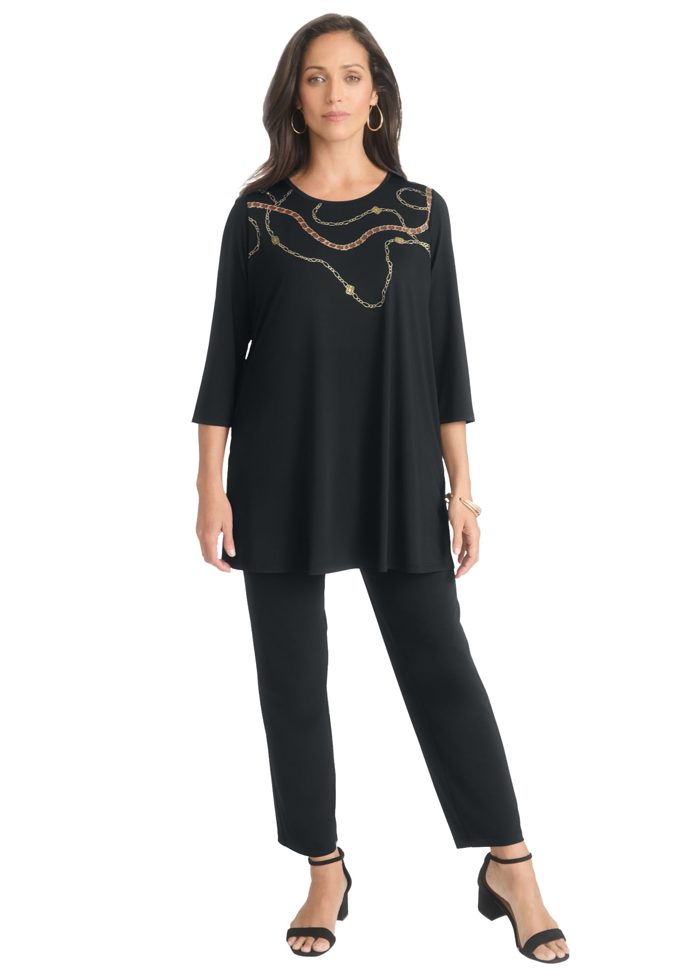 Jessica London Women's Plus Size 2-Piece Stretch Knit Mega Swing Set ...