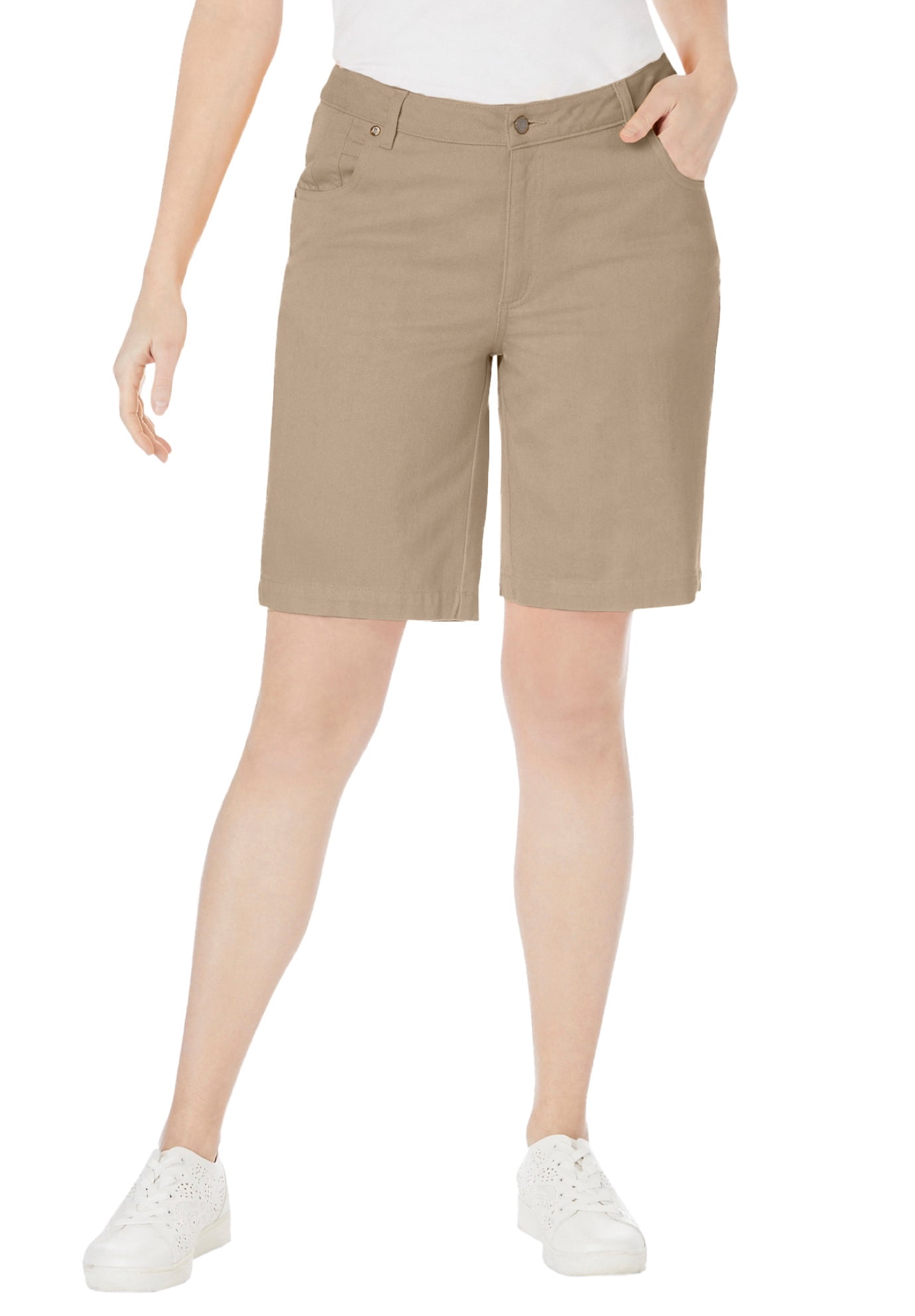 Jessica London Women's Plus Size Classic Cotton Denim Shorts - Walmart.com