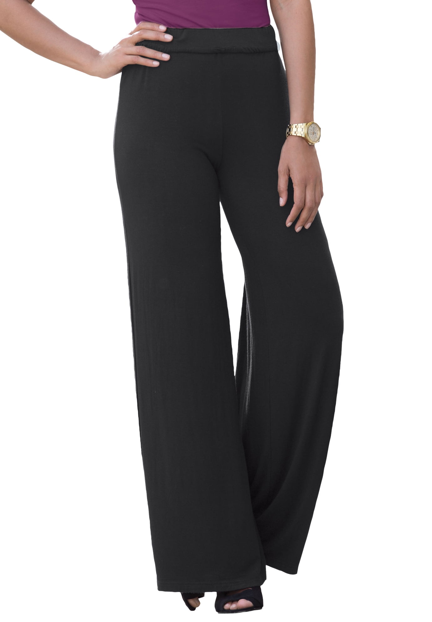 Jessica London Women's Plus Size High Waisted Elastic Loose Fitting ...