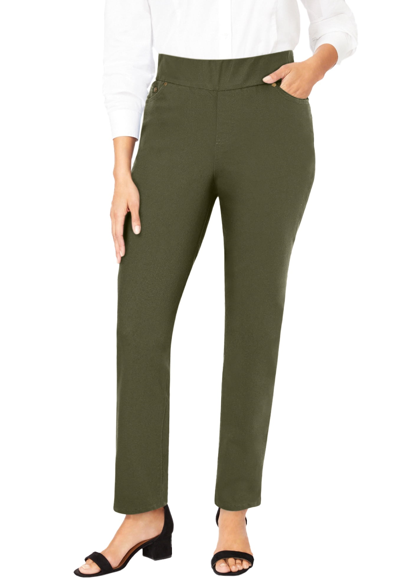 Jessica London Women's Plus Size Petite Comfort Waist Stretch Denim ...