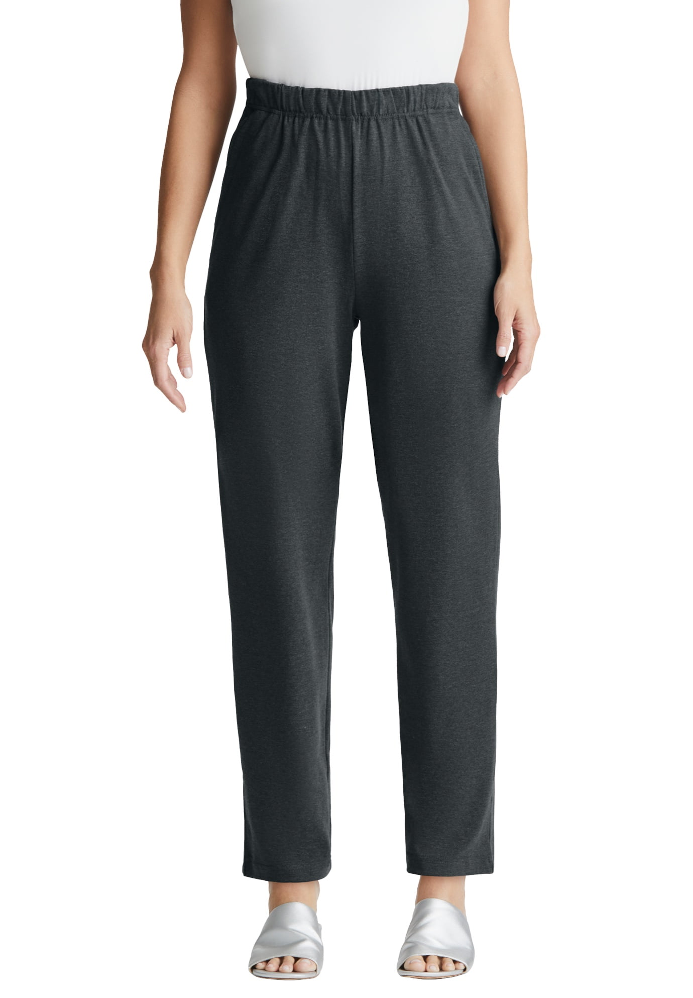 Jessica London Women's Plus Size Soft Ease Straight-Leg Pant - Walmart.com