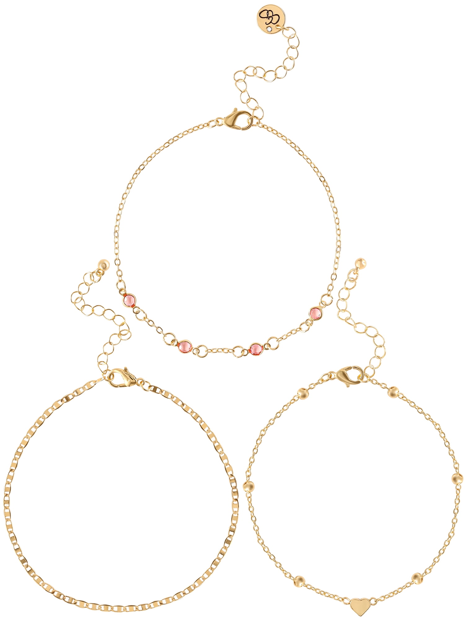 Jessica Simpson Anklet Set, Set of 3 - Walmart.com