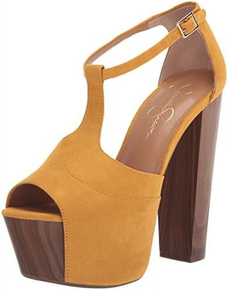 Jessica Simpson Dany Women's Peep Toe Heeled Platform Sandals Pumps ...