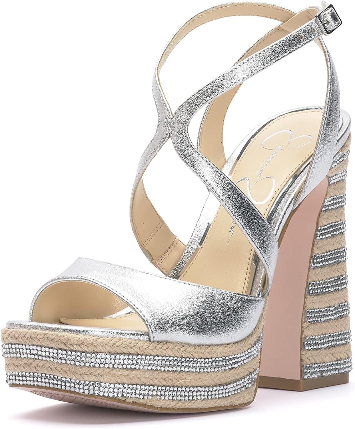 Jessica Simpson Dosia Women's Strappy Platform Wedge Espadrilles ...