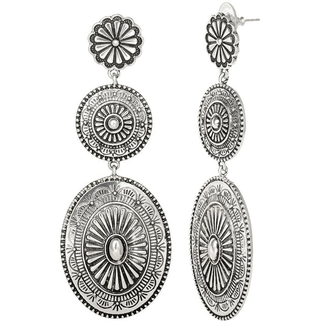 Jessica Simpson Fashion Metal Drop Earring - Walmart.com