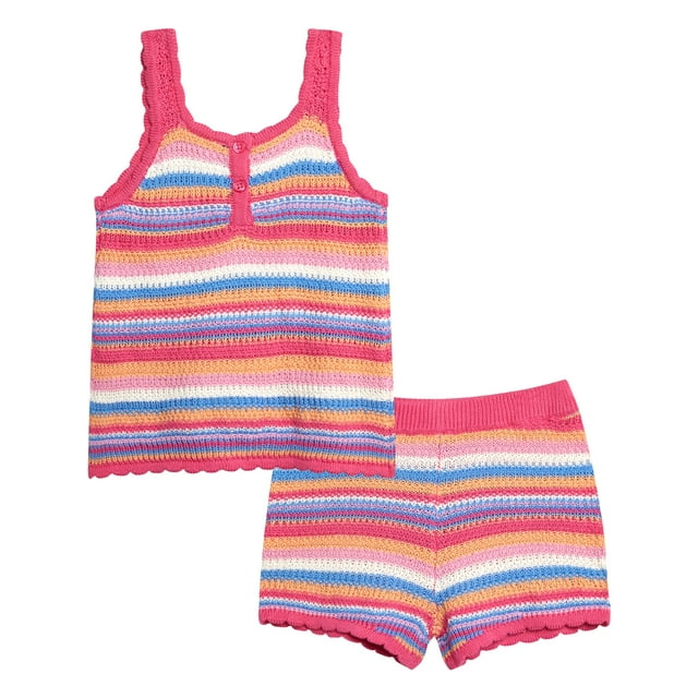 Jessica Simpson Girls' Crochet Short Set, Sizes 4-12 - Walmart.com