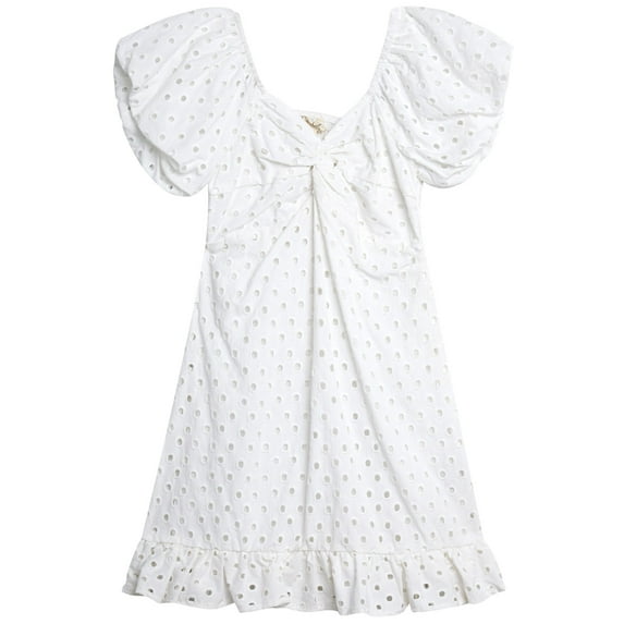 Jessica Simpson Girls' Eyelet Twist Dress, Sizes 7-16 - Walmart.com