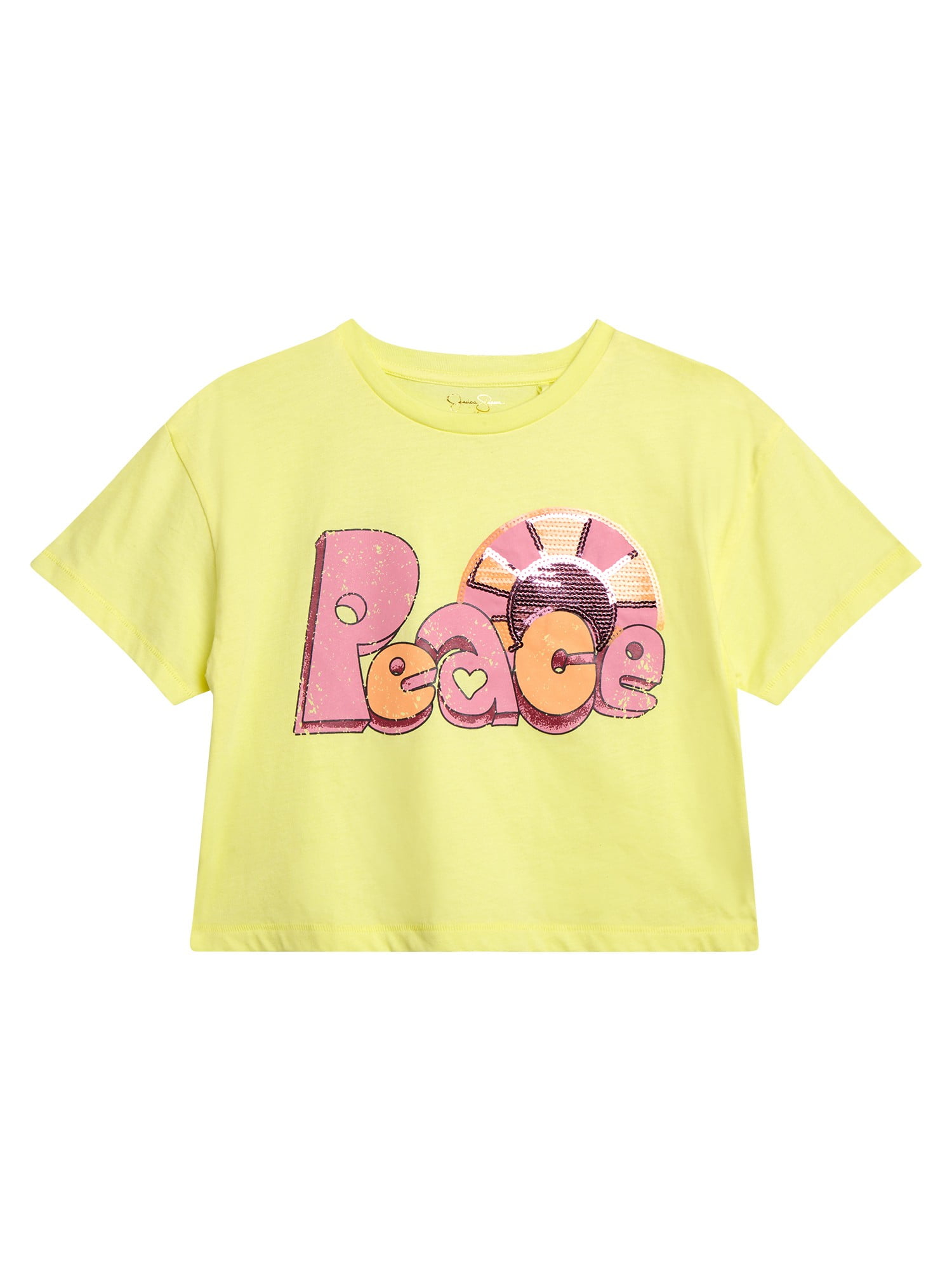 Jessica Simpson Girls' Embellished Graphic Tee with Short Sleeve, Sizes ...