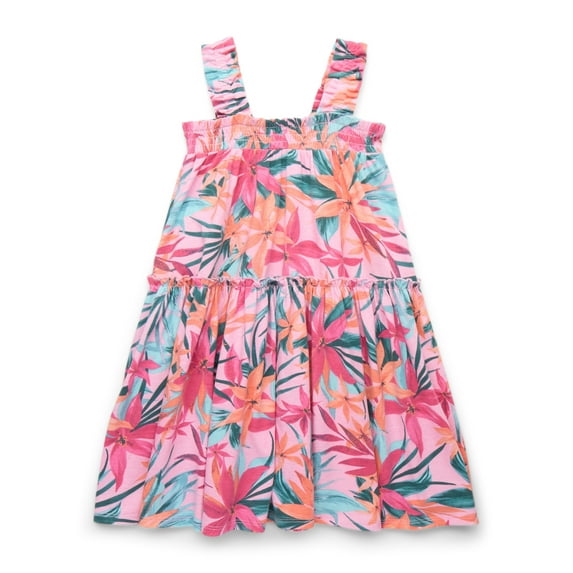 Jessica Simpson Girls Floral Cover-Up Dress with Ruffles, Sizes XS-XL ...