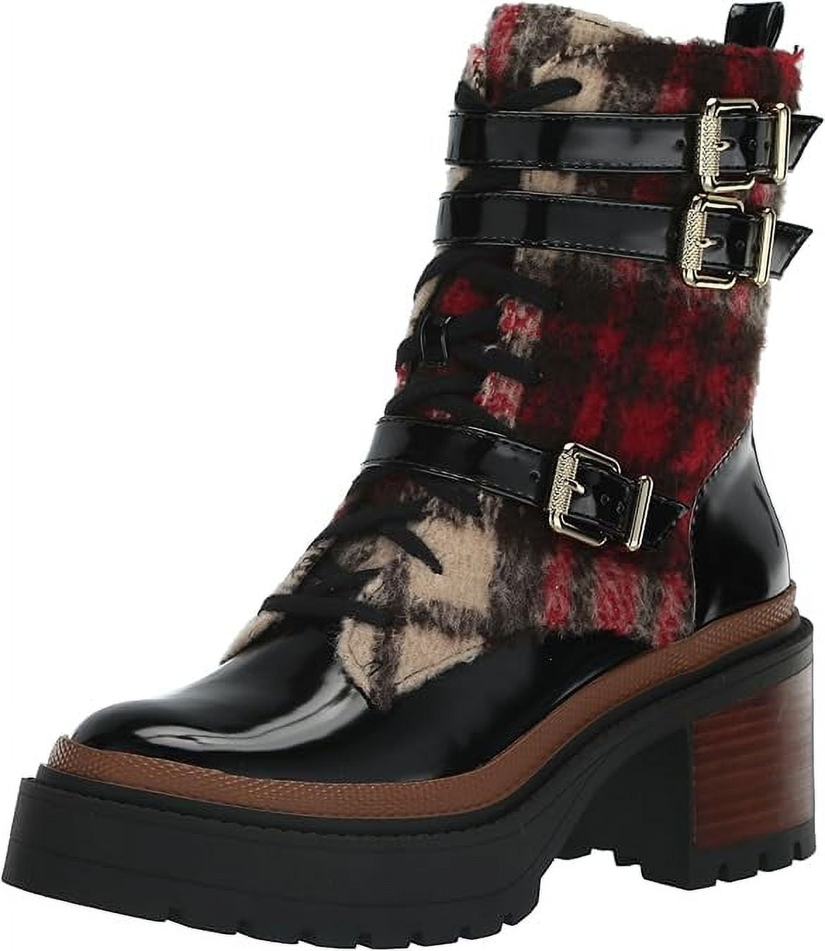 Jessica Simpson Juelna Women's Buckle Lugged Sole Combat Boots ...