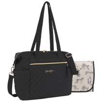Jessica Simpson Black Diamond Quilted Diaper Bag Backpack, Leopard ...