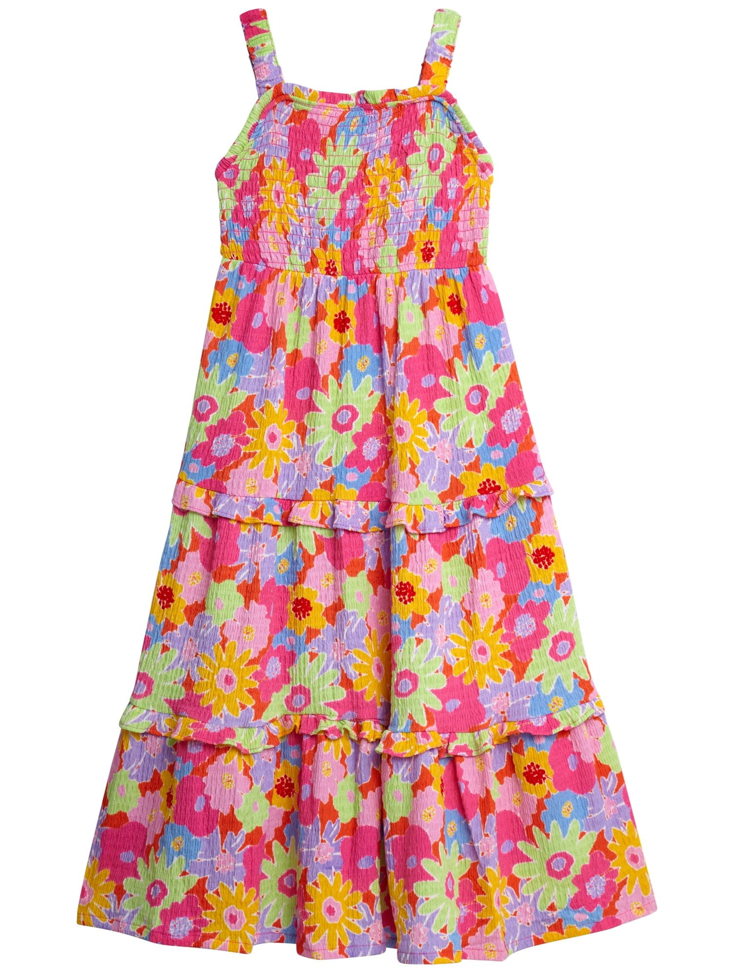 Jessica Simpson Girls' Tiered Maxi Dress, Sizes 7-16 - Walmart.com