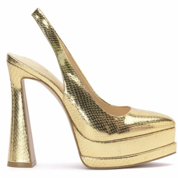 Jessica Simpson Mayria Slingback Platform Heels Dress Shoes - Walmart.com