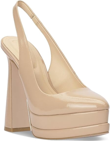 Jessica Simpson Mayria Slingback Platform Heels Dress Shoes - Walmart.com
