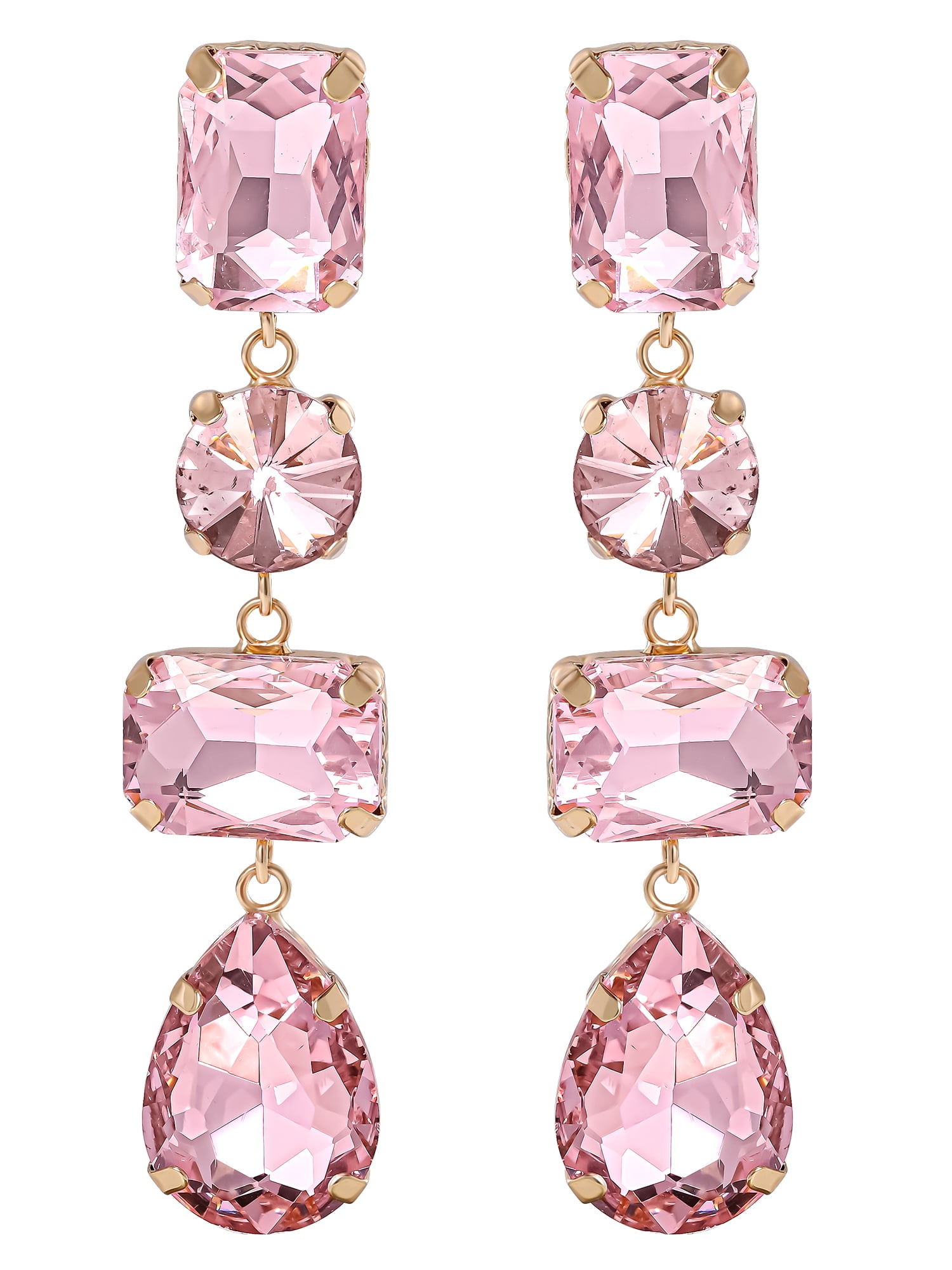 Jessica Simpson Women’s Faceted Stone Drop Dangle Earrings - Walmart.com