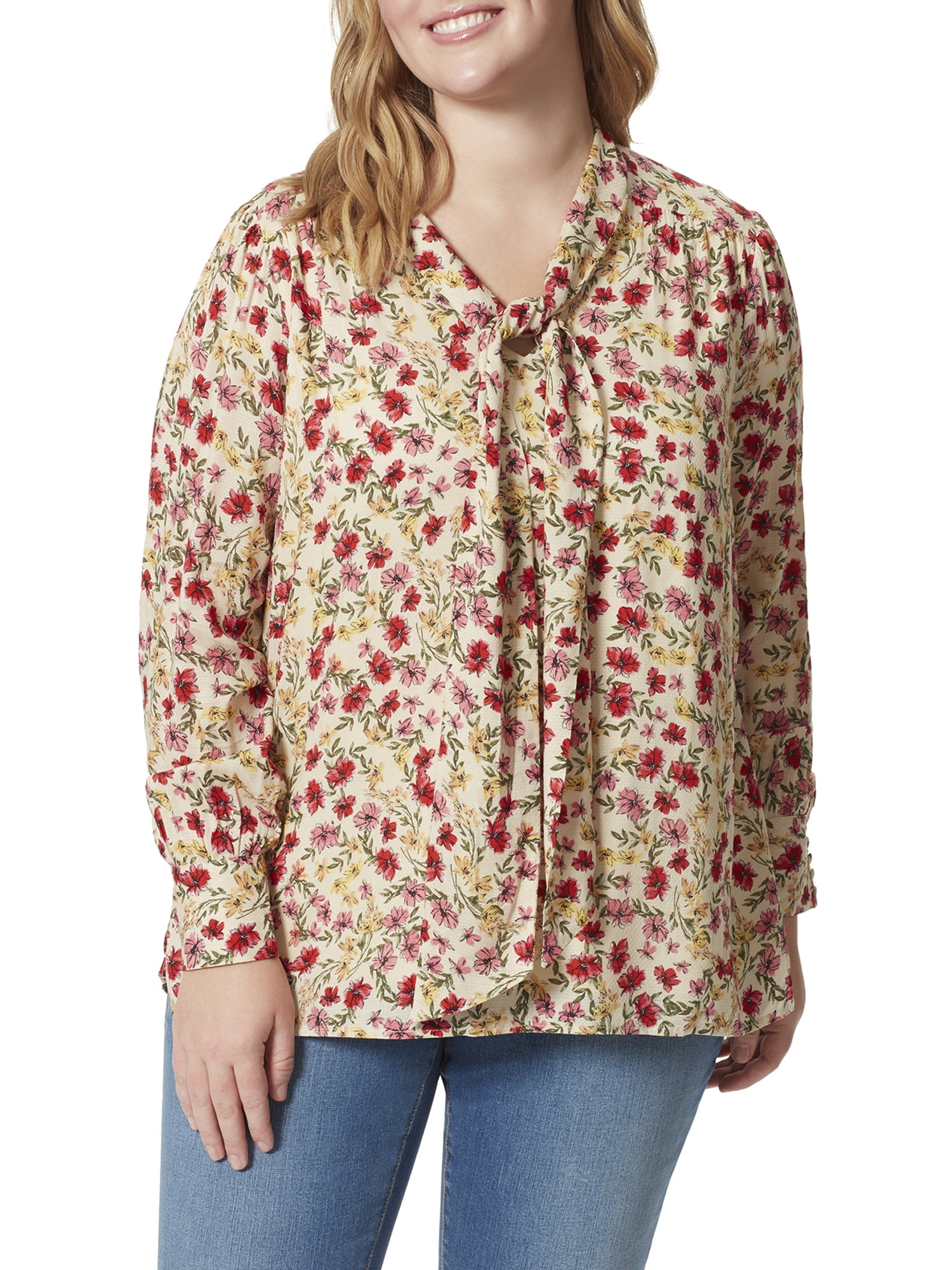 Jessica Simpson Plus Size Dazed Twilly Blouse - Walmart.com