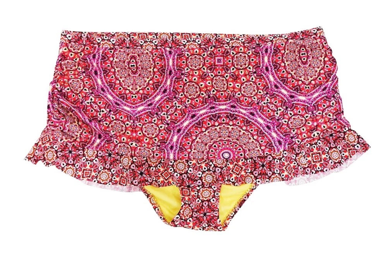 Jessica Simpson Red Gypsy Ruffle Bikini Swim Skirt Bottom Swimwear ...