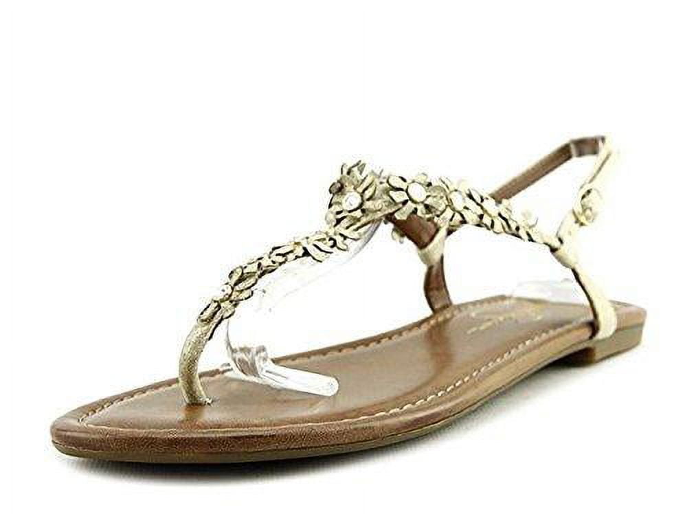 Jessica Simpson Riel Women US 7.5 Gold Thong Sandal - Walmart.com
