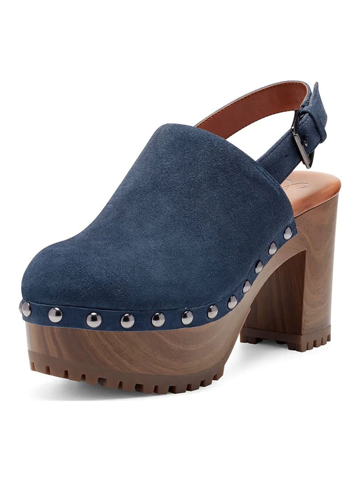 Jessica Simpson Tiarah Multi Block Heel Ankle Strap Rounded Toe High ...