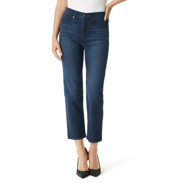 Jessica Simpson Women's Aster Slim Straight High Rise Jeans - Walmart.com
