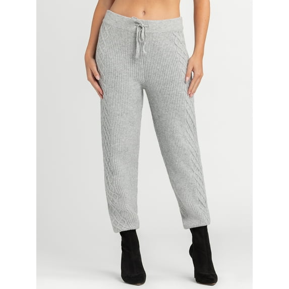 Jessica Simpson Women's Baela Sweater Jogger Pants, 27.5" Inseam, Sizes ...