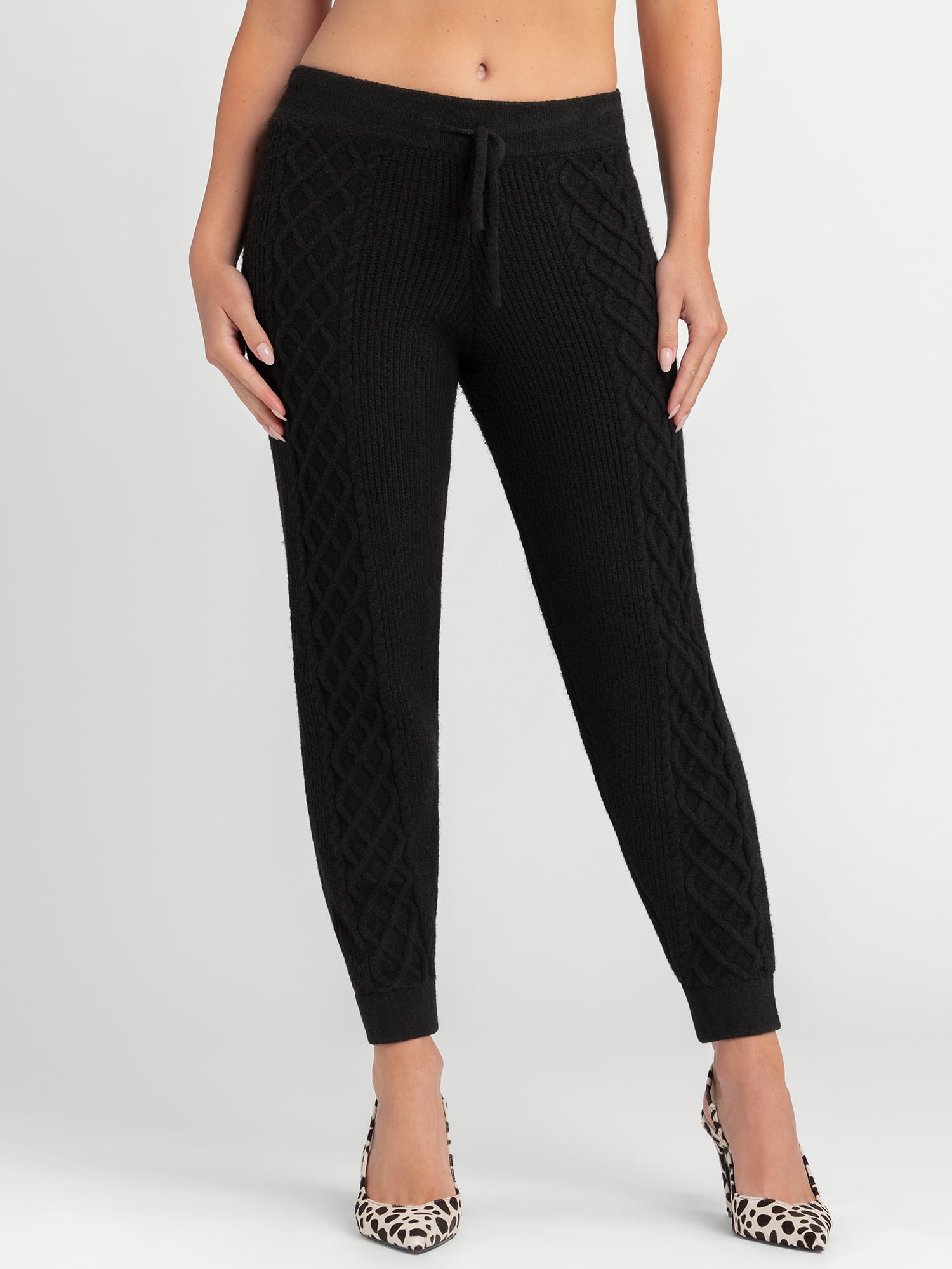 Jessica Simpson Women's Baela Sweater Jogger Pants, 27.5" Inseam, Sizes ...