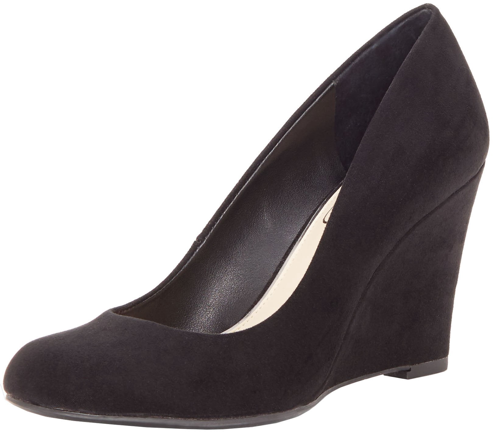 Jessica Simpson Women's Cash Slip On Wedge, Black Suede, 9.5 M US ...