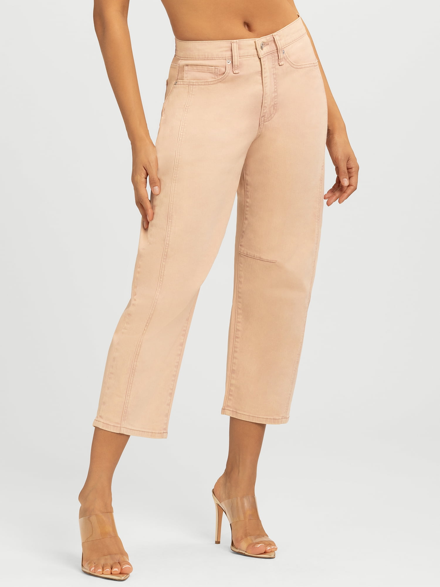 Jessica Simpson Women's Cherry Cropped Barrel Jeans, 26" Inseam, Sizes ...