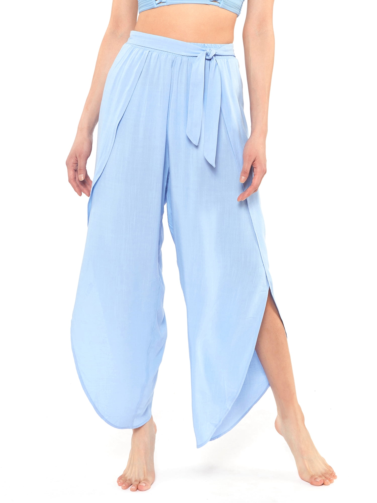 Jessica Simpson Women's Contemporary Basic Solid Tie Waist Beach Pant ...