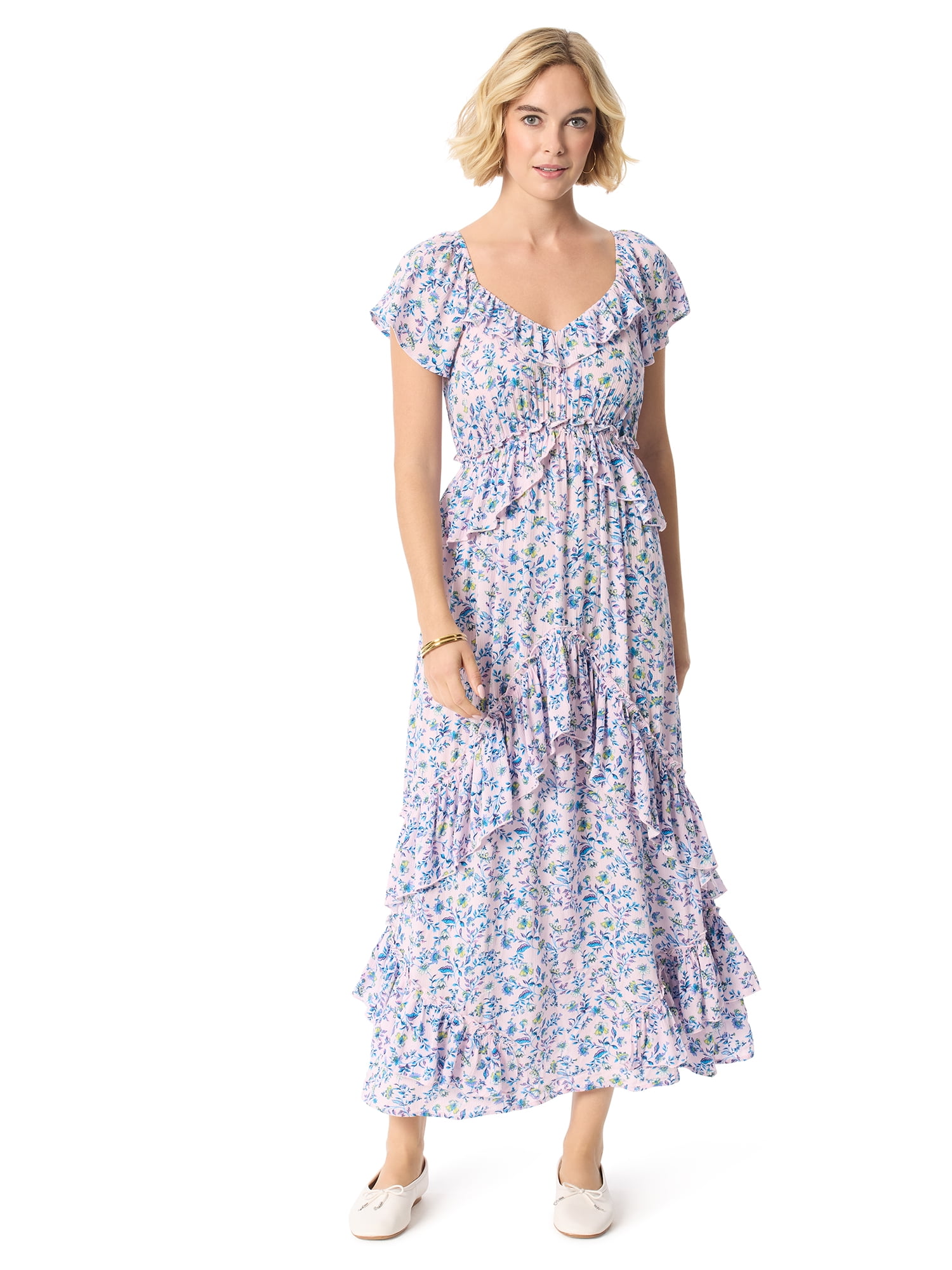 Customer reviews for Jessica Simpson Women's Ember Maxi Ruffle Dress ...