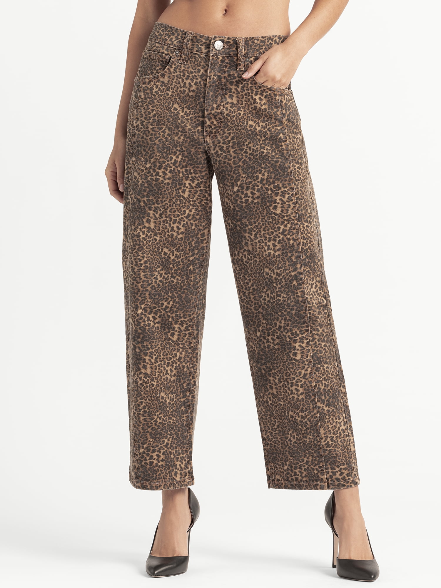 Jessica Simpson Women's and Women's Plus Myrtle Barrel Leg Jeans, Sizes ...