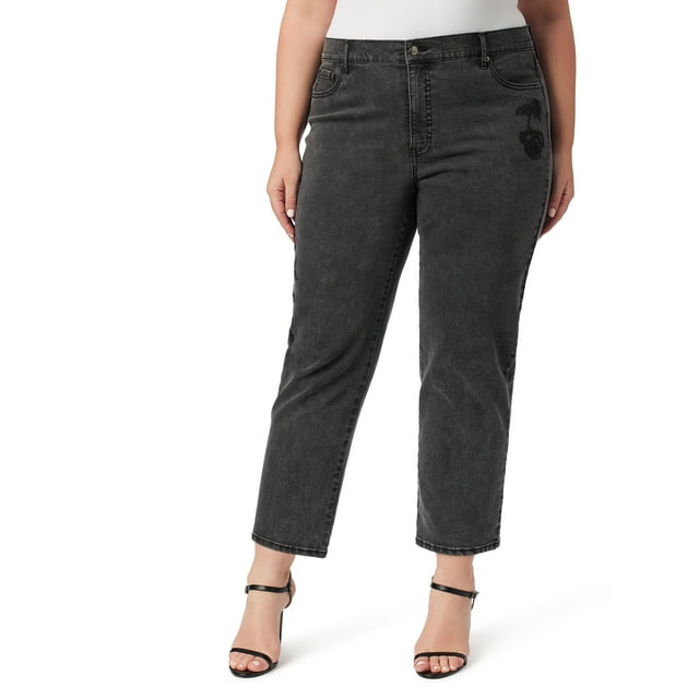 Jessica Simpson Women's and Women's Plus Aster Slim Straight, Sizes 2 ...
