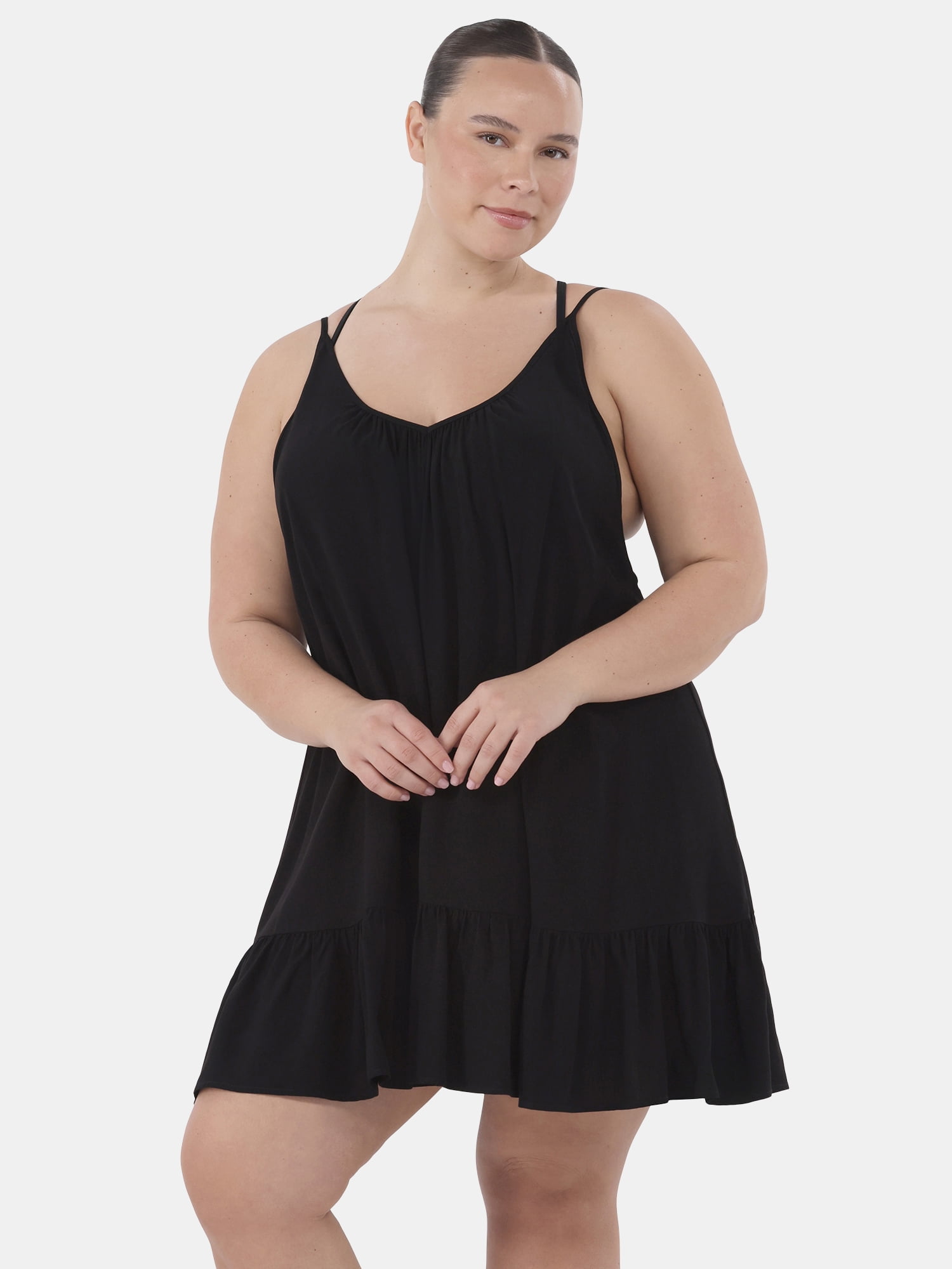 Jessica Simpson Women’s Ruffle Swing Dress Coverup, Sizes XS-M ...