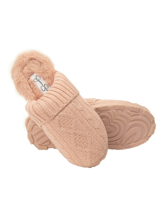 Jessica Simpson Womens Plush Marshmallow Memory Foam Clog Slipper ...