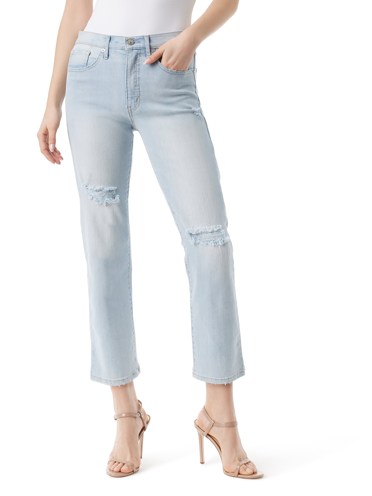Jessica Simpson women's High Rise Jeans - Slim-Straight Leg - Walmart.com