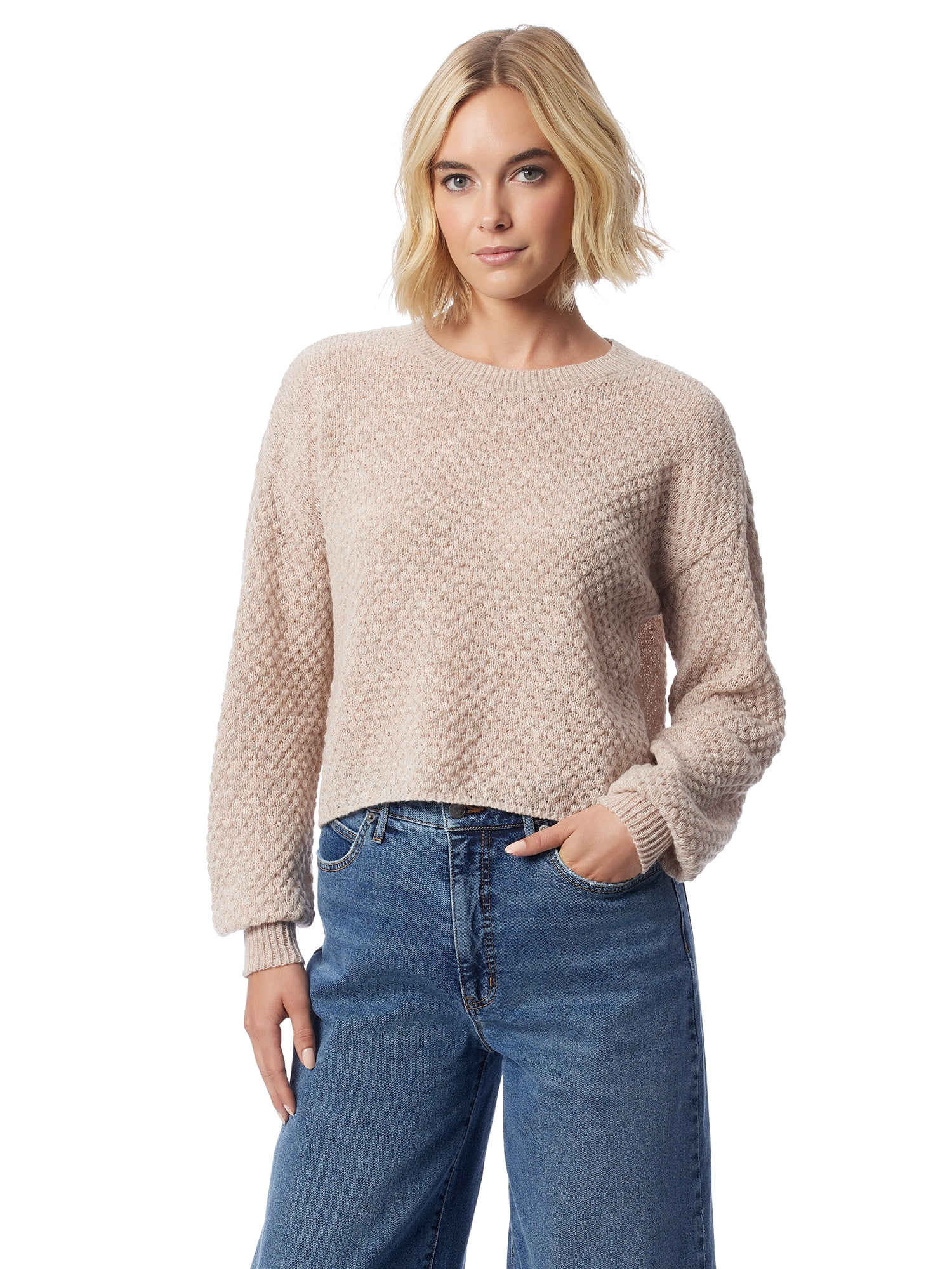 Jessica Simpson Women's & Women's Plus Size Suki Crop Pullover, Sizes ...