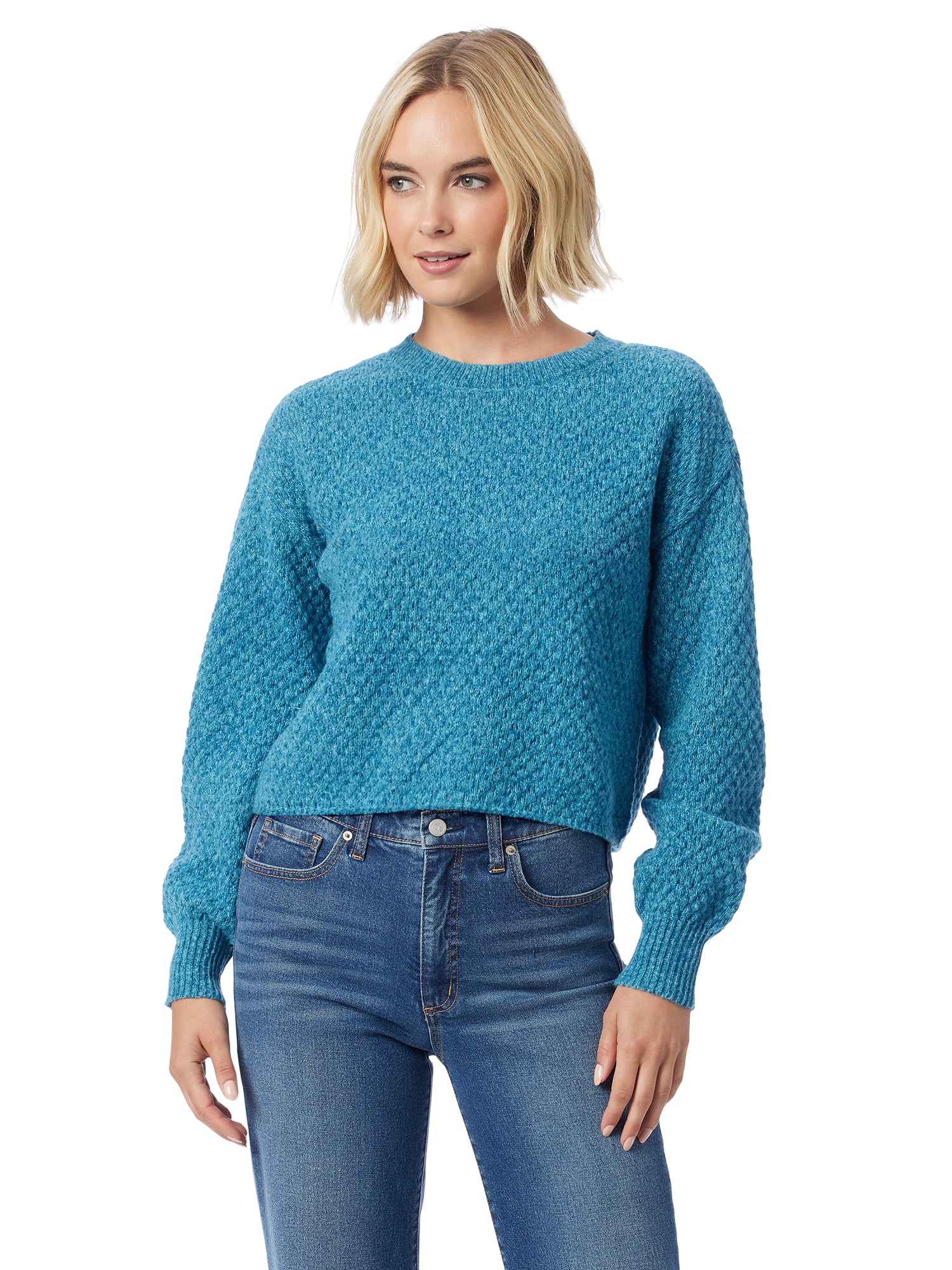 Jessica Simpson Women's & Women's Plus Size Suki Crop Pullover, Sizes ...