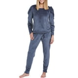 Jessica Simpson Women's Velour Top and Jogger Pants Pajama Set, 2-Piece ...