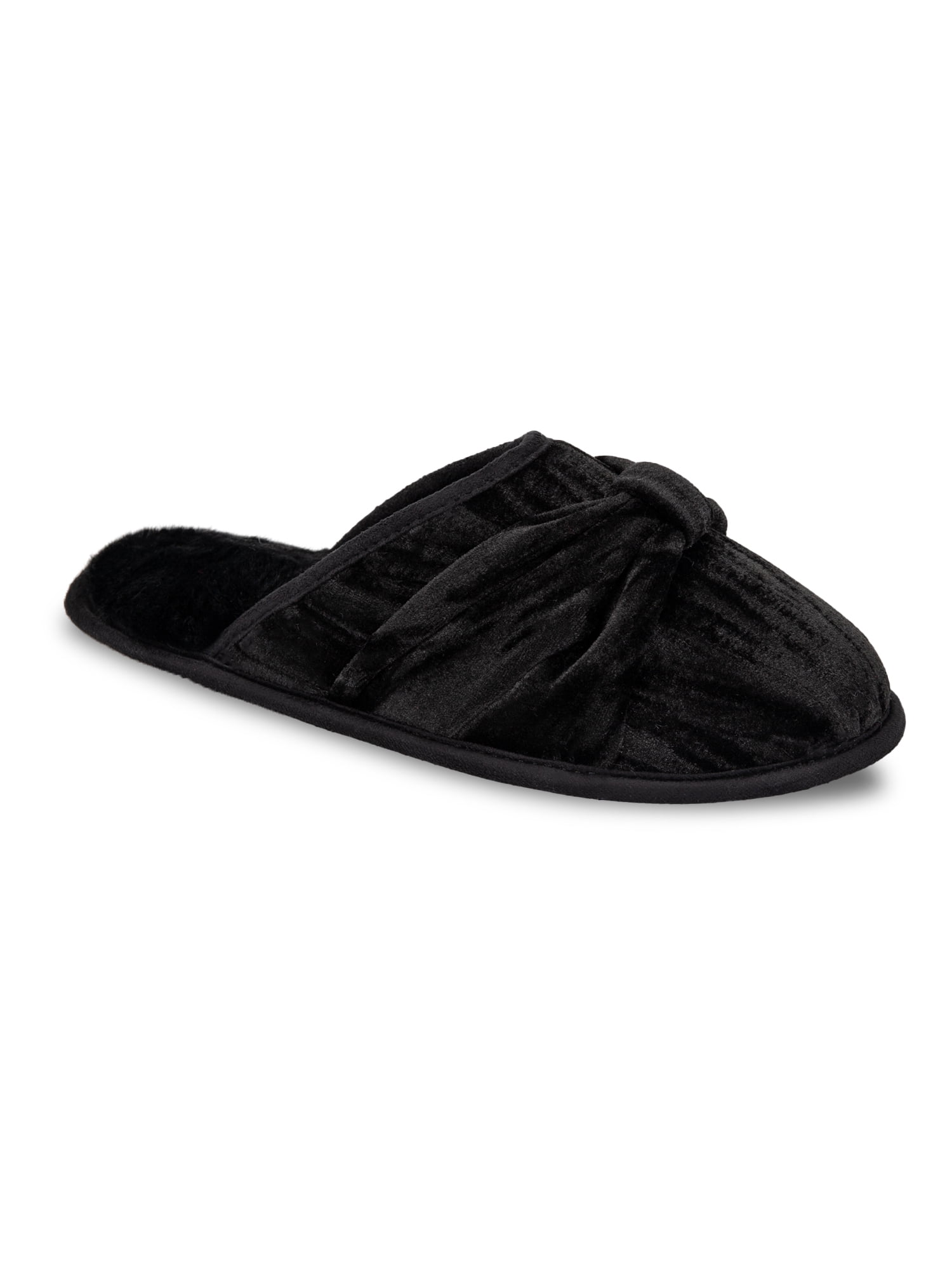 Jessica Simpson Velour Twisted Knot Slide-On Scuff Slipper - Walmart.com