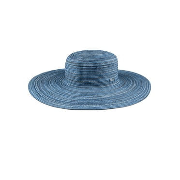 Jessica Simpson Women's Wide Brim Straw Fedora Beach Hat - Walmart.com