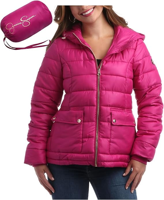 Jessica Simpson Women's Winter Jacket - Packable Quilted Puffer Jacket ...