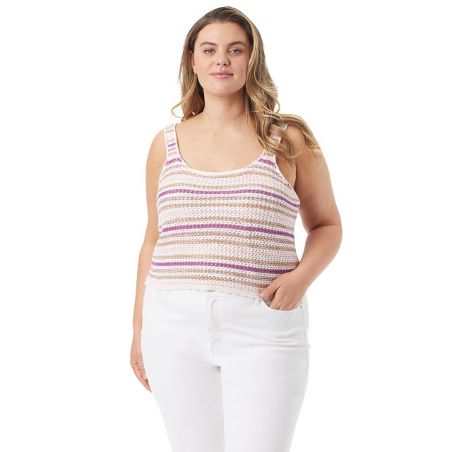 Jessica Simpson Women's and Women's Plus Crochet Tank Top - Walmart.com