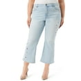 Jessica Simpson Women's and Women's Plus Daisy Ankle Flare Jeans, Sizes ...