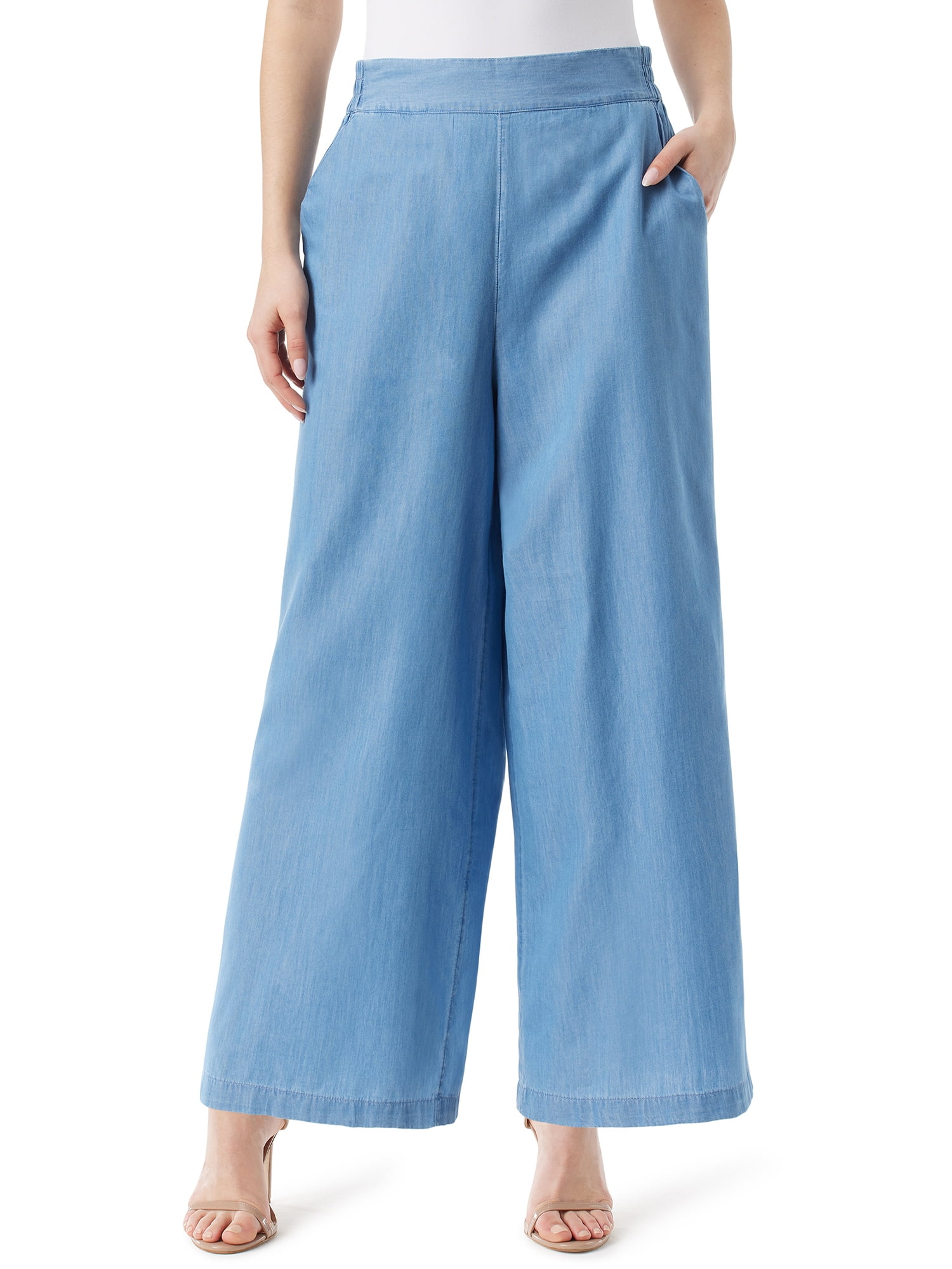 Jessica Simpson Saydee Long Pants - Wide Leg Bottoms - Walmart.com