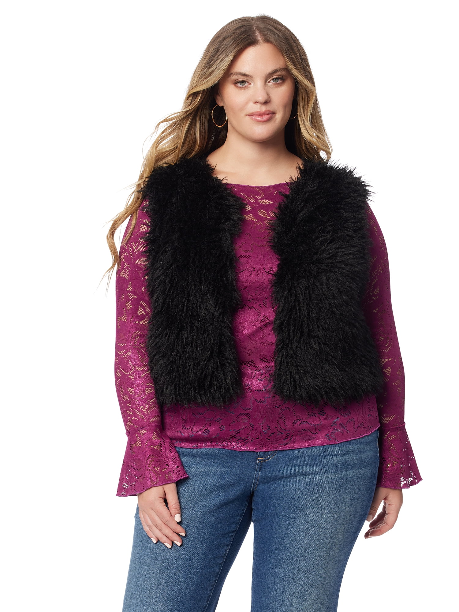 Jessica Simpson Women's and Women's Plus Sweater Vest, Sizes XS-4X ...