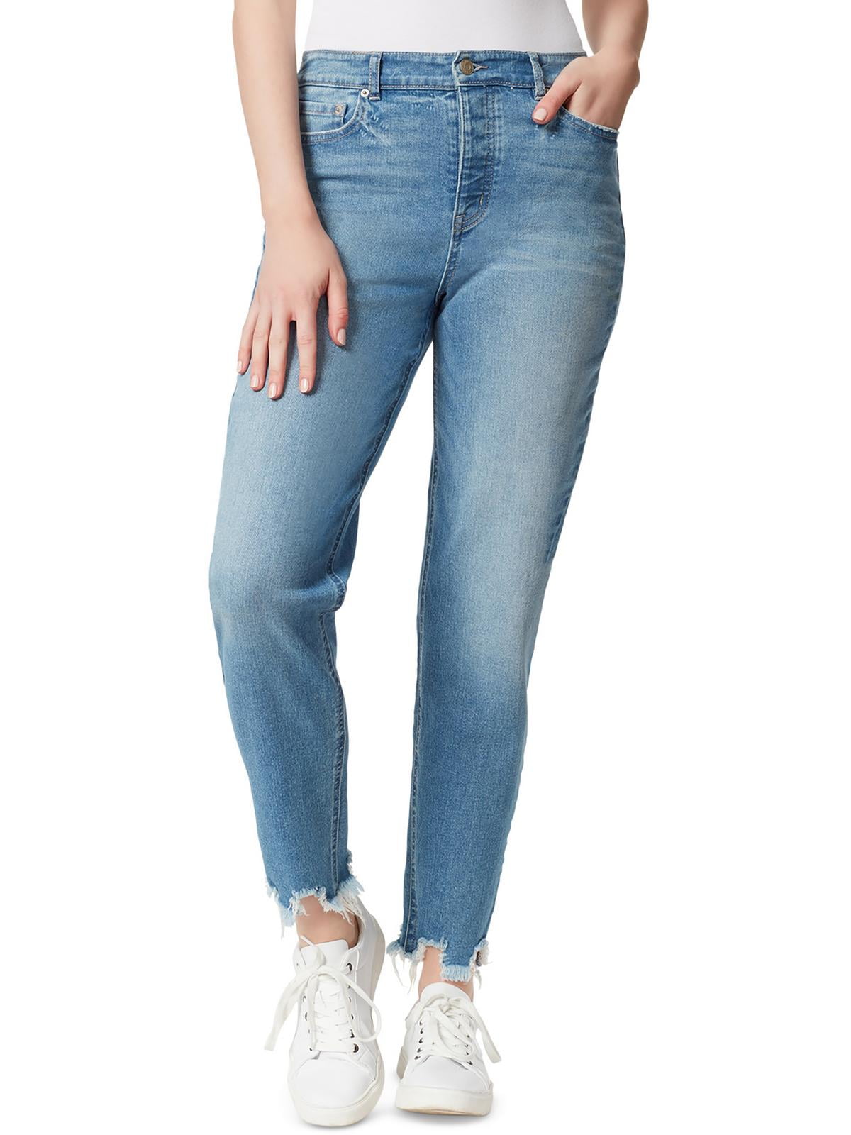 Jessica Simpson Womens Denim High Rise Tapered Leg Jeans - Walmart.com