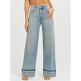 Jessica Simpson Women's Freesia Wide Leg Jeans, 32" Inseam Regular ...