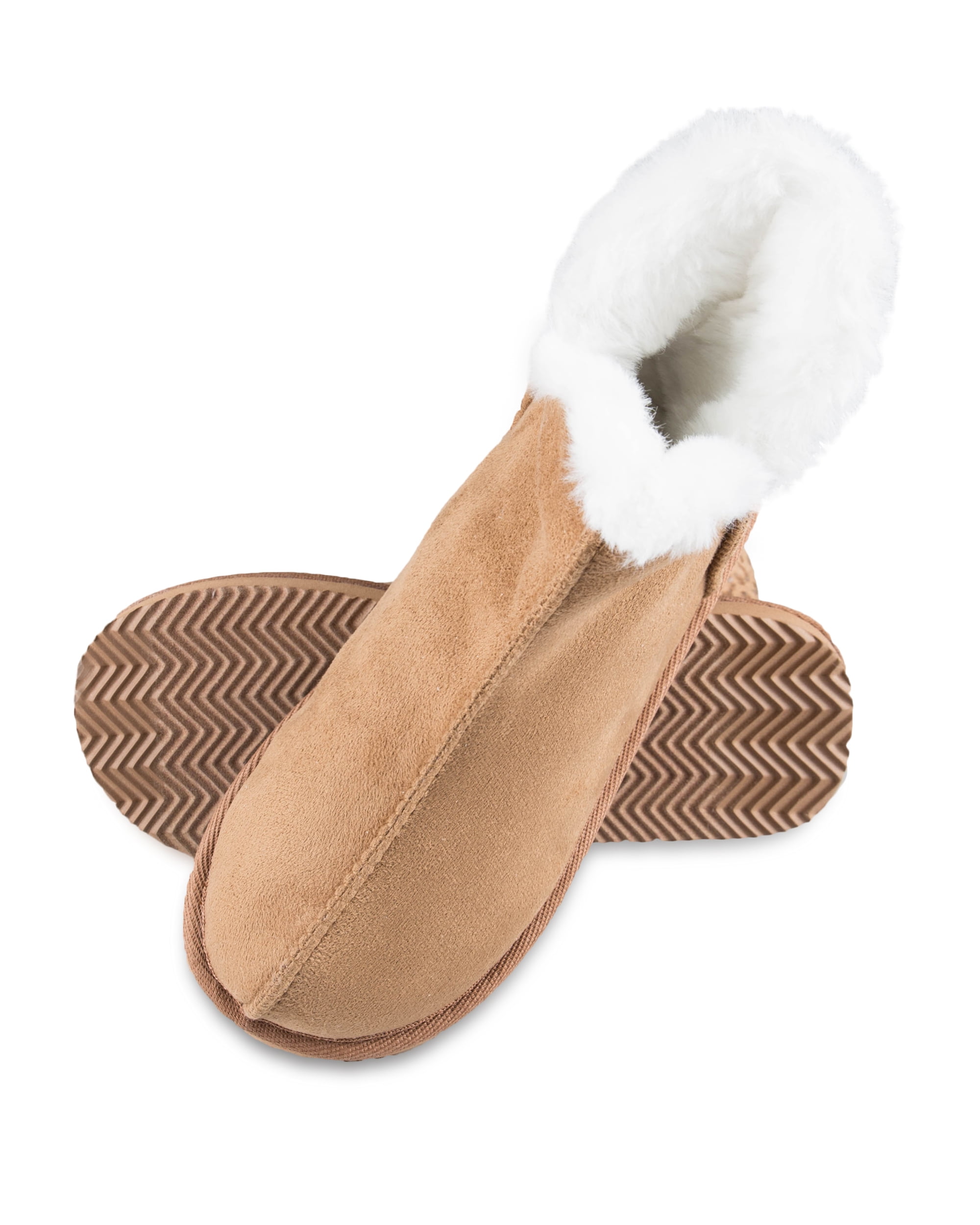 Jessica Simpson Womens Microsuede Bootie Slippers with Indoor/Outdoor ...